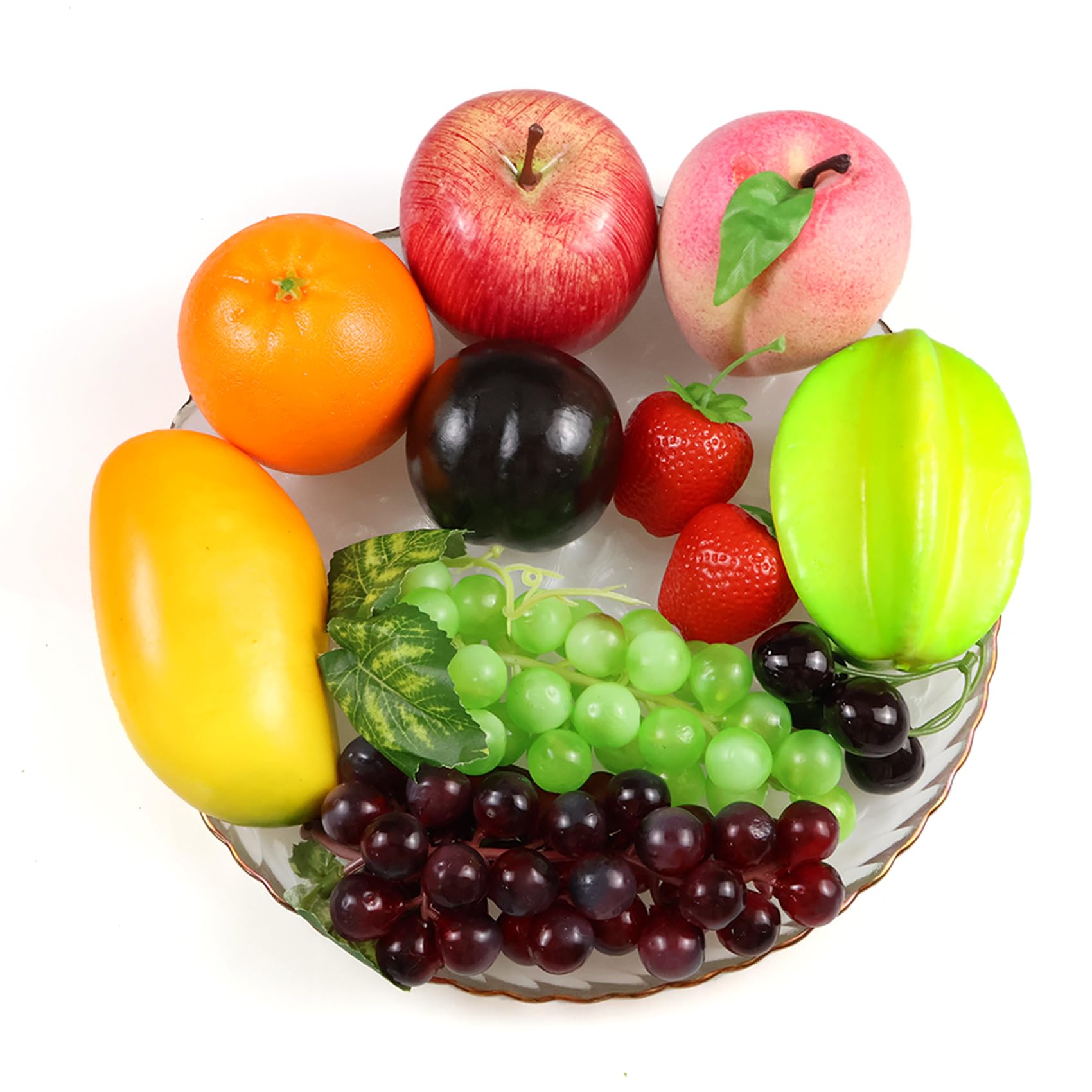 Artificial Fruit 17 Pcs Fake Fruit Set – Realistic For Home Decor ...