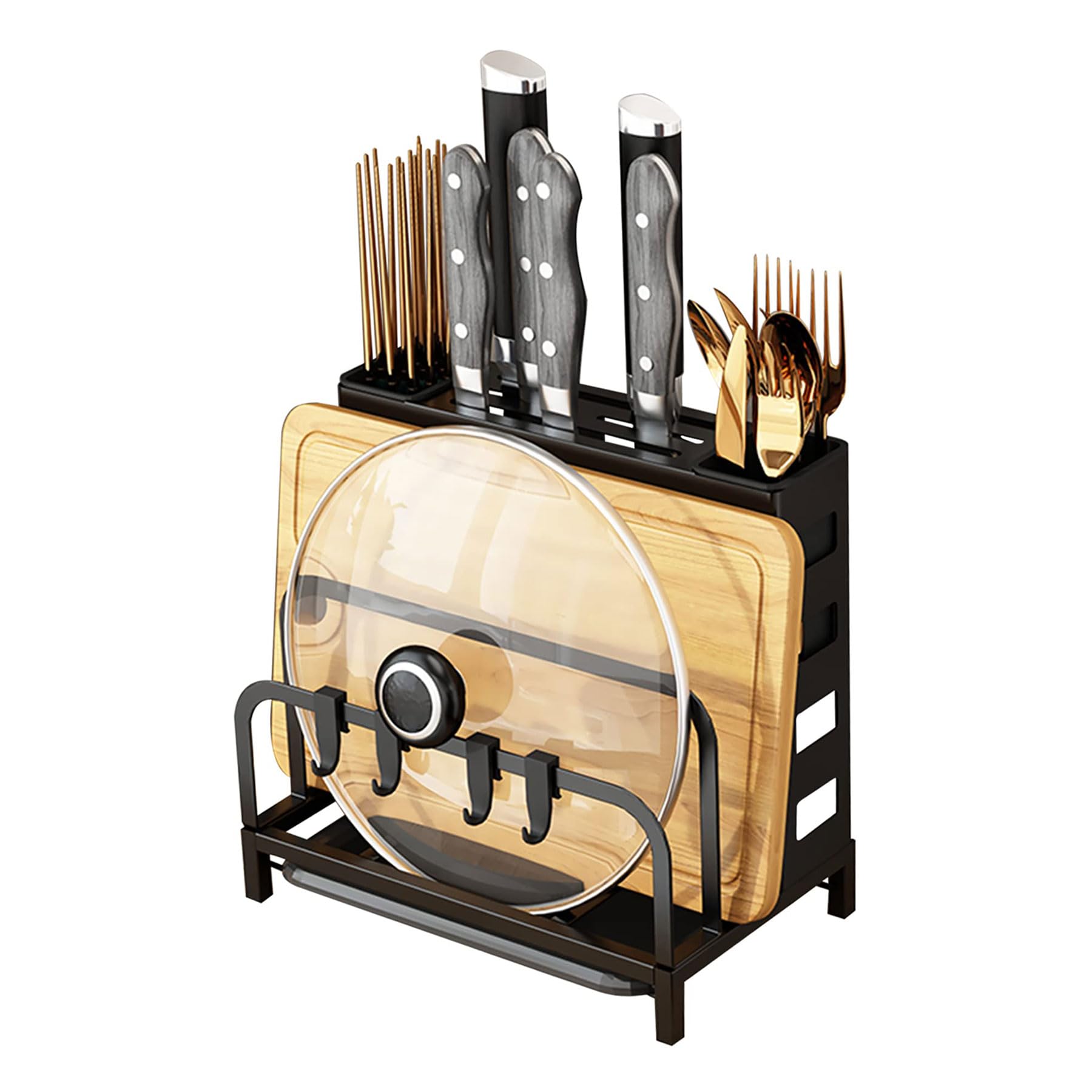 Amazon.com: Esusom Multifunctional Cutting Board and Knife Drying Rack ...