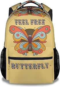 Amazon.com | XaocNyx Butterfly School Backpack for Girls Boys, 16 Inch ...