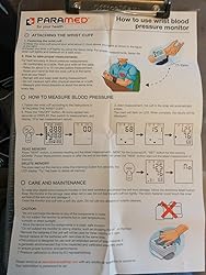 Amazon.com: PARAMED Automatic Wrist Blood Pressure Monitor: Blood ...