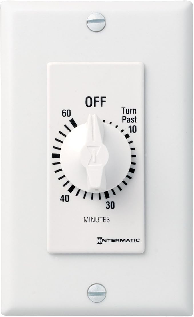 Amazon.com: Intermatic FD460MW 60-Minute Spring-Loaded Wall Timer for ...