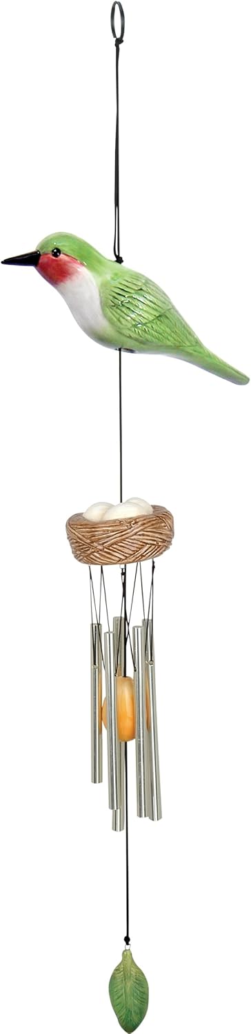 Amazon.com : Red Carpet Studios Birdsong Medium Hummingbird Chime ...