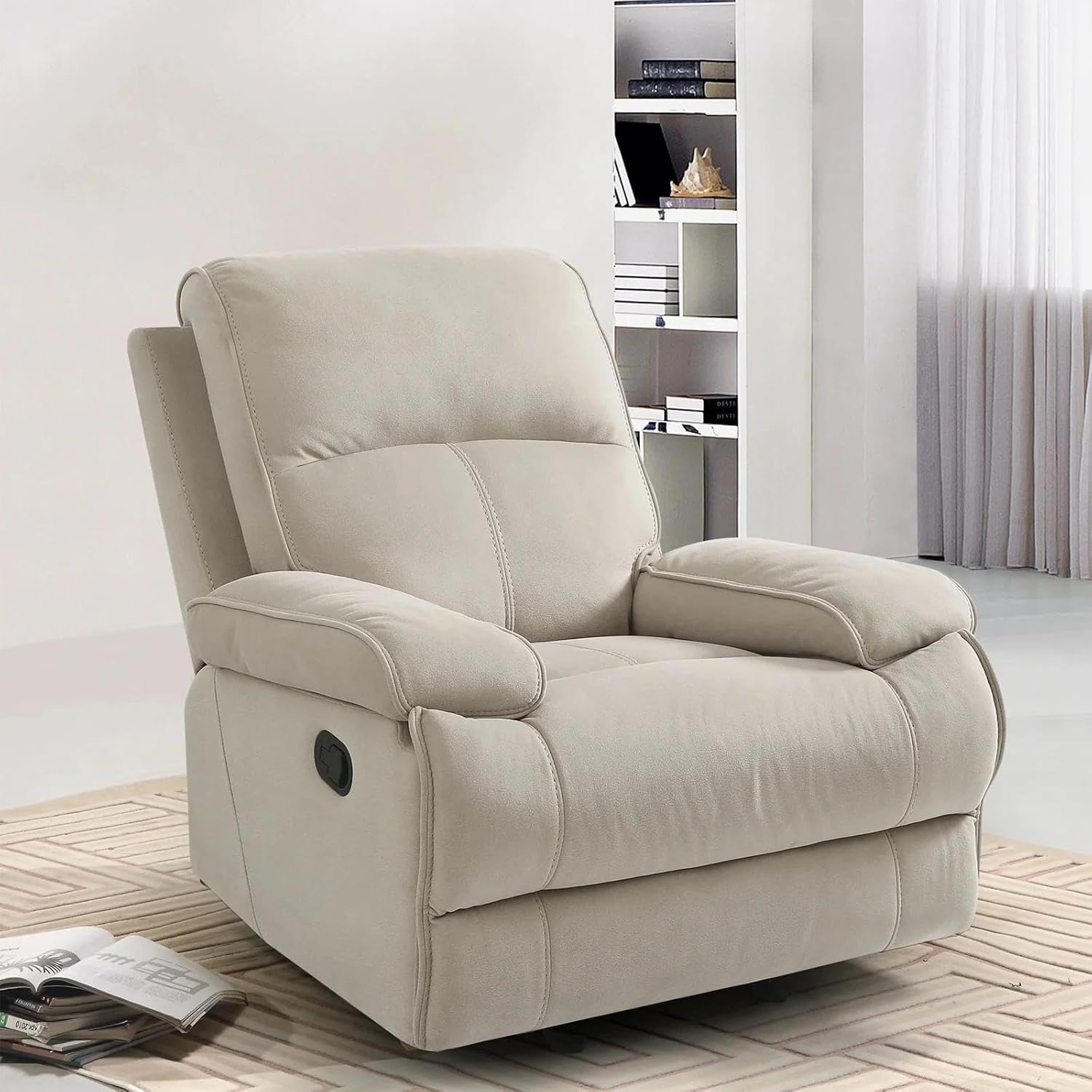 Amazon.com: PARKOL Oversized Rocker Recliner Chair for Adults, Manual ...