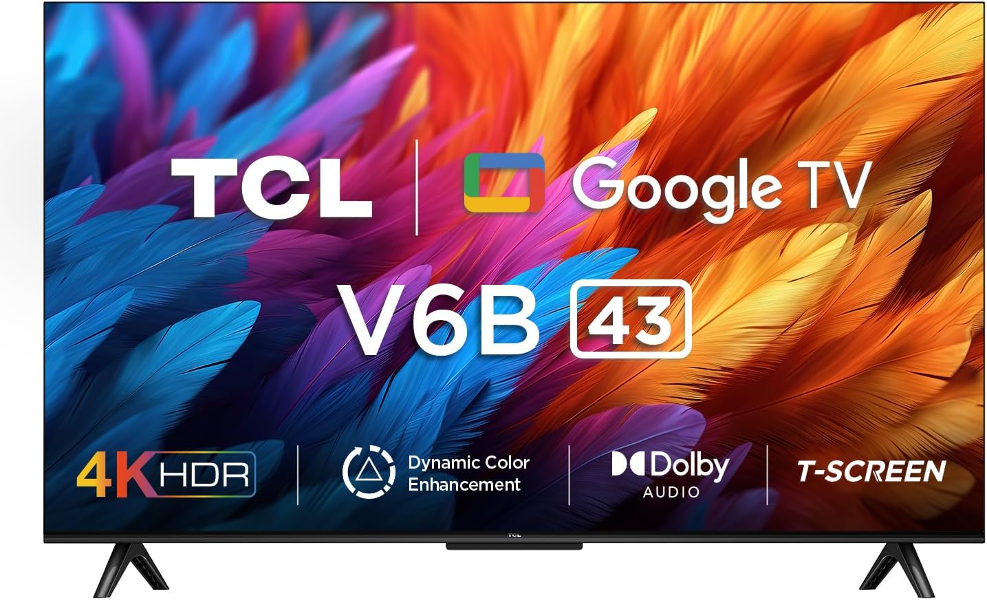 TCL 108 cm (43 inches) Metallic Bezel-Less Series 4K Ultra HD Smart LED ...