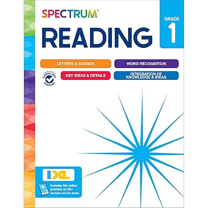 Spectrum Reading 1st Grade Workbooks, Activity Book Covering the ...