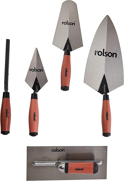 Rolson 52489 5 pc Tradesman Trowel Set : Amazon.co.uk: DIY & Tools