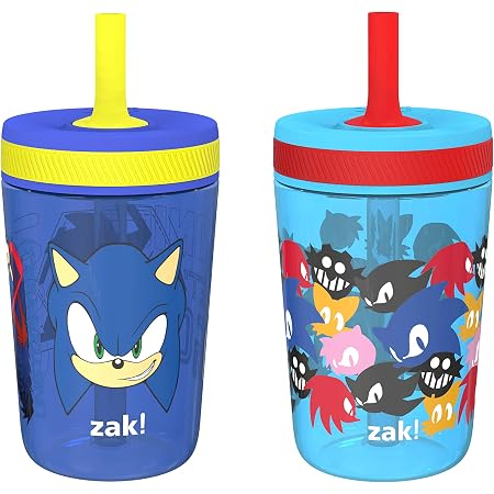 Amazon.com : Zak Designs Sonic the Hedgehog Kelso Toddler Cups For ...