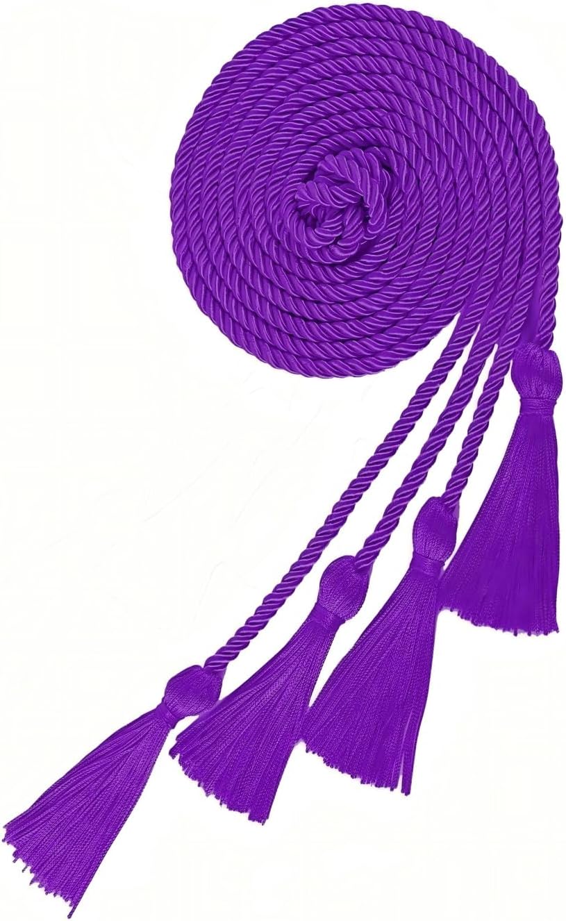 Amazon.com: GRADFTY Double Purple Graduation Honor Cords for Graduation ...