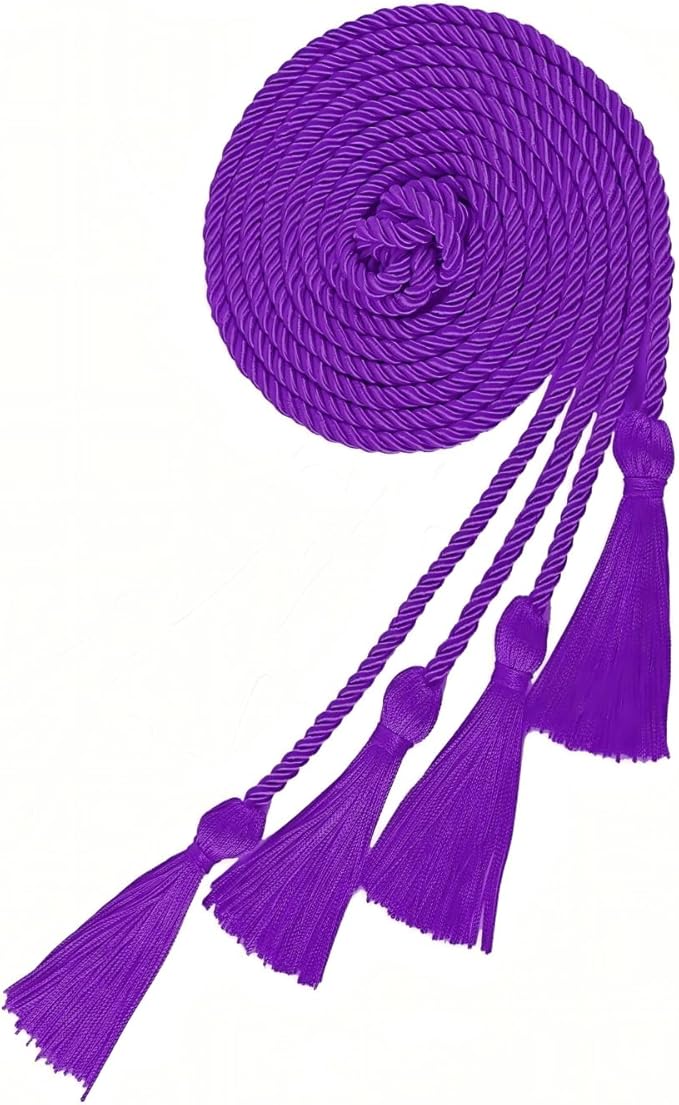 Amazon.com: GRADFTY Double Purple Graduation Honor Cords for Graduation ...