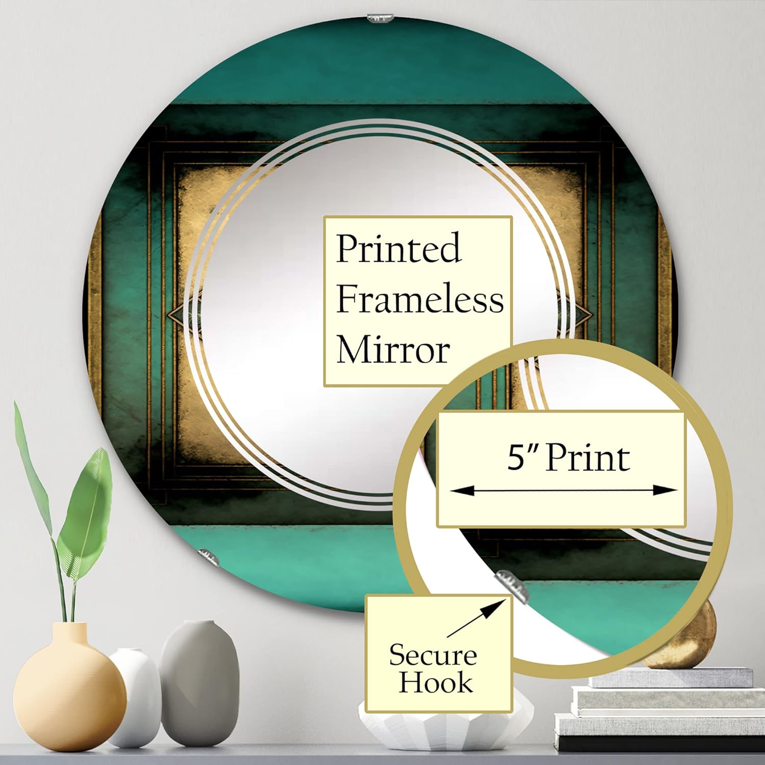 Impermanence Japanese Vintage Art V- Vanity Mirror, Bathroom Mirrors ...