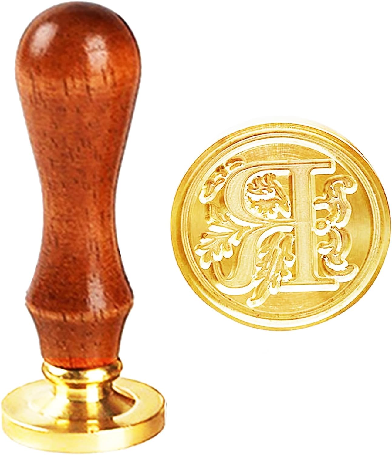 Amazon.com: Initial Wax Seal Stamp Vintage Retro Classic Wooden 26 ...