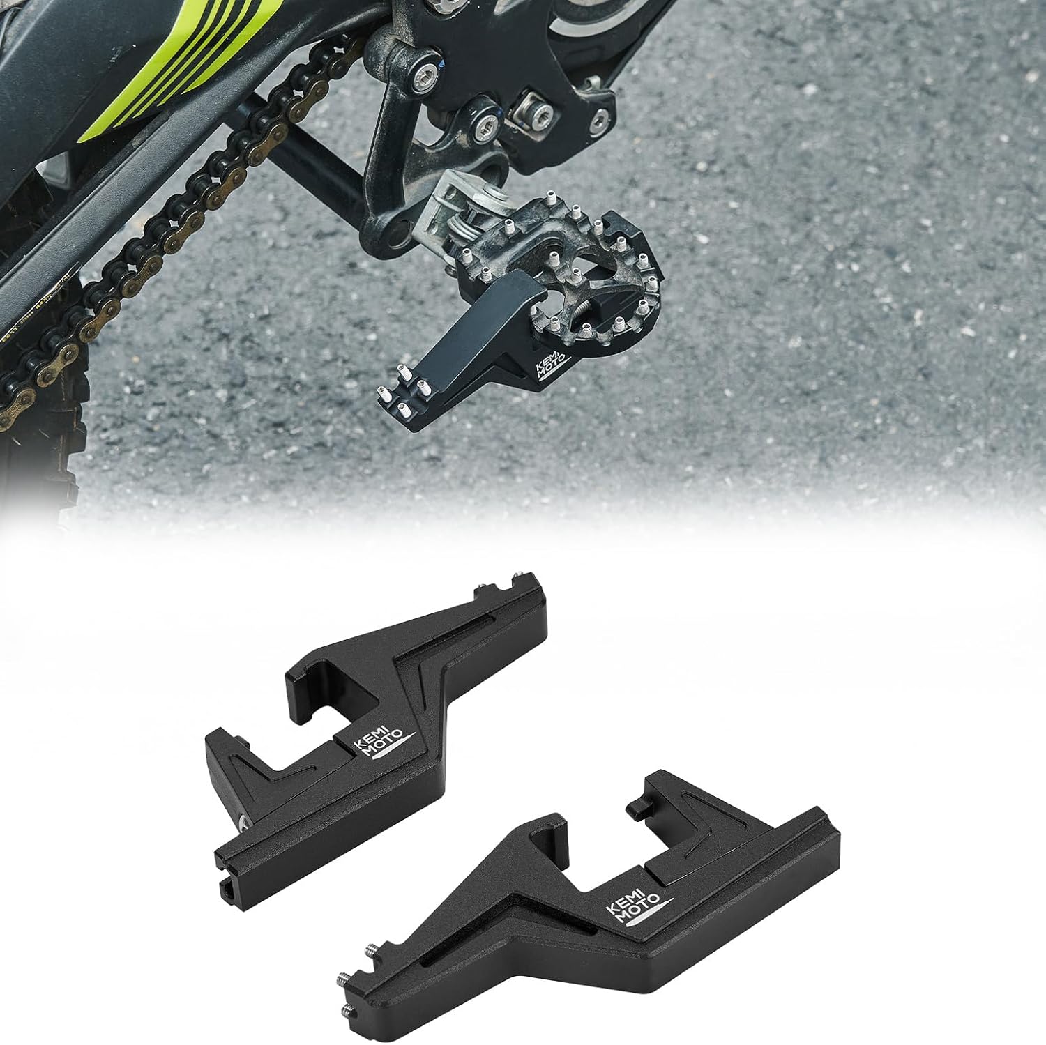Amazon.com: KEMIMOTO Universal Driver Footpegs Extension Bracket ...