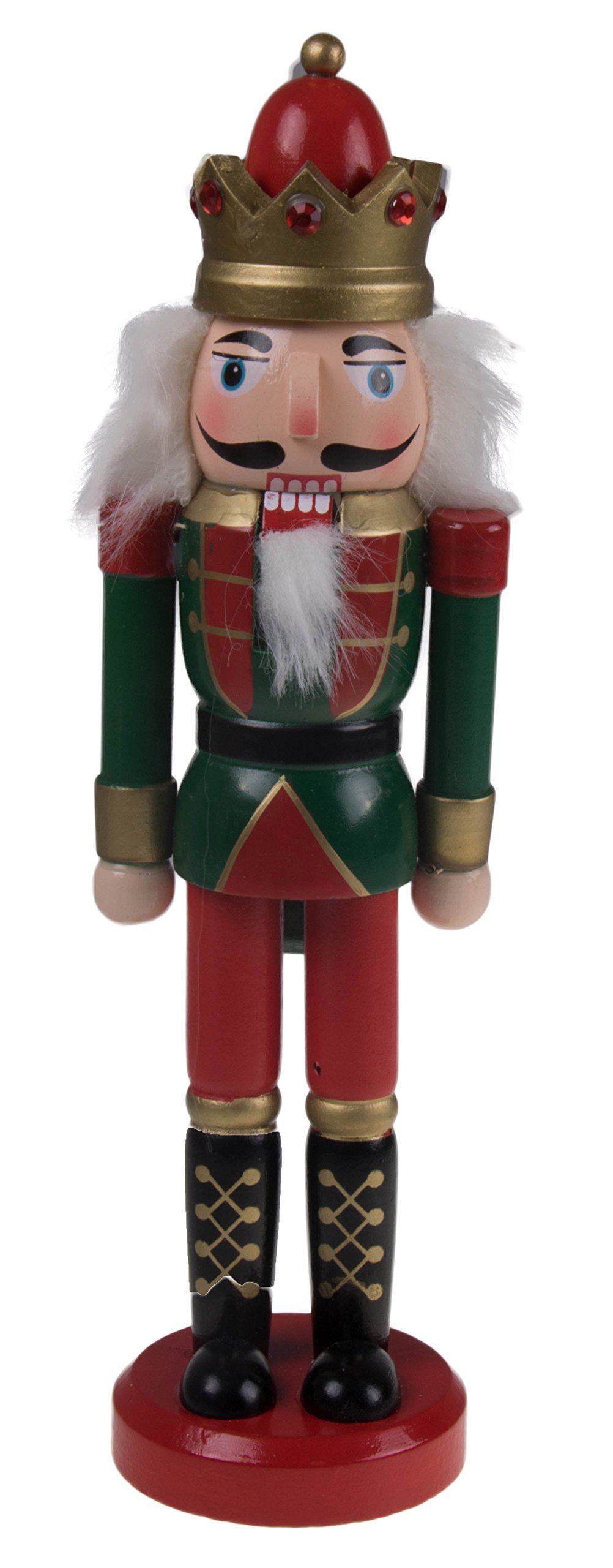Clever Creations Red and Green King 10 Inch Traditional Wooden ...