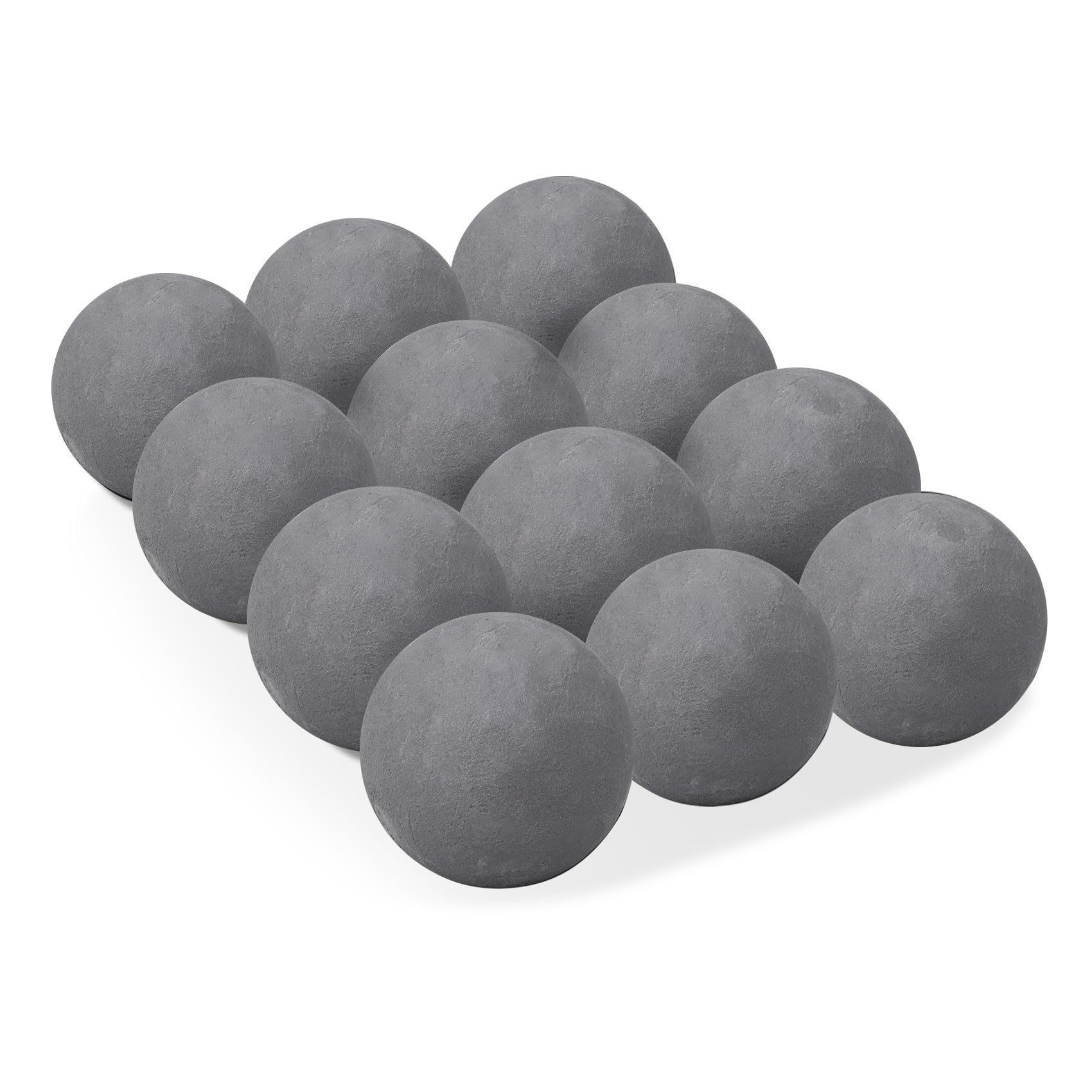 Amazon.com : Ceramic Fire Balls, 4 Inch Set of 12 Round Fire Stones ...