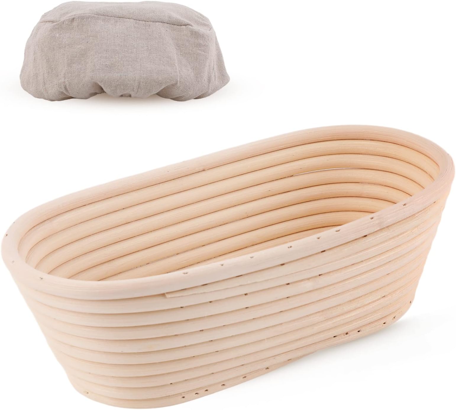 Amazon.com: Stormshopping 9.8 inch Oval Long Banneton Brotform Bread ...
