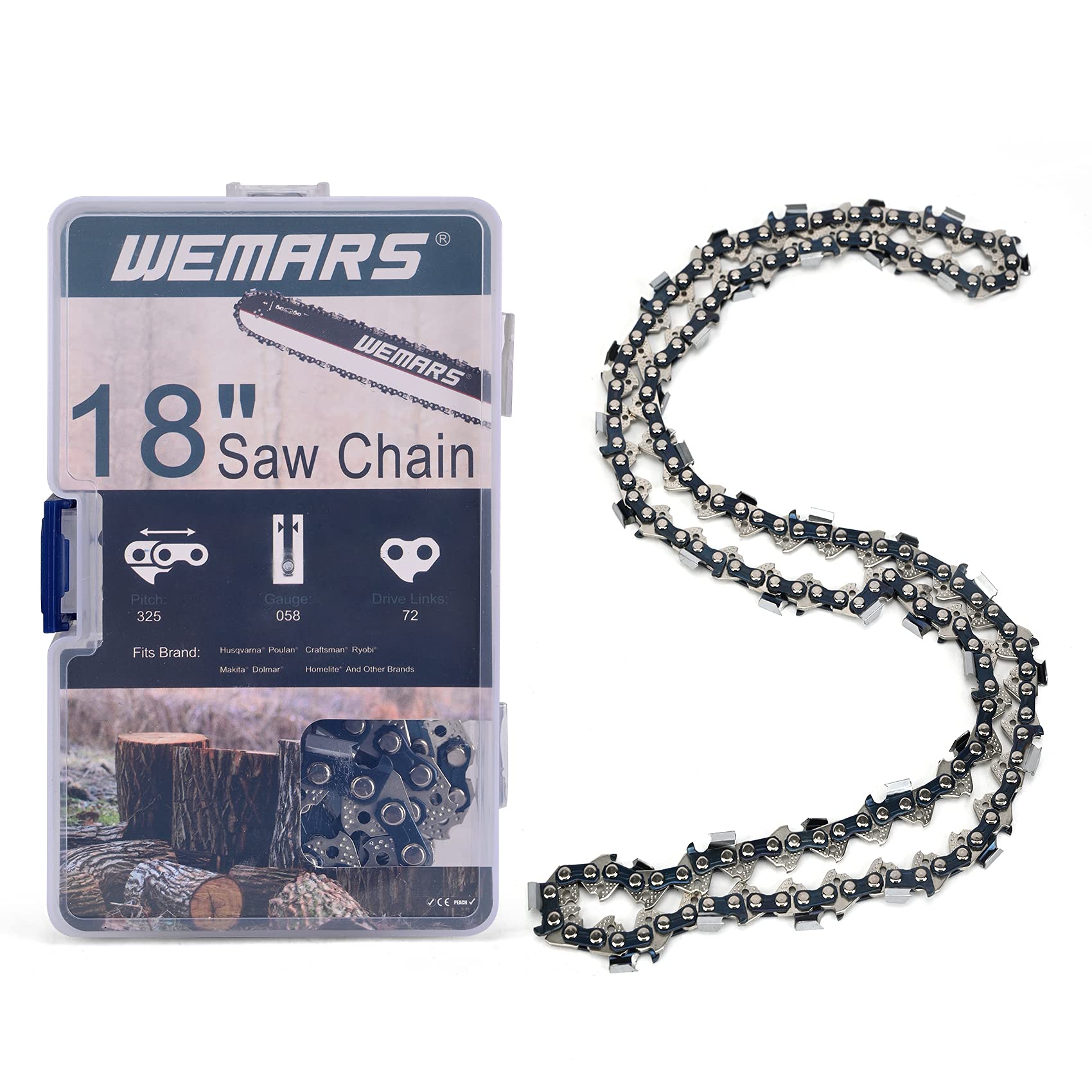 UDC Parts 14-Inch Chainsaw Chain S50 Gauge 50 Drive Links 3/8 Pitch ...