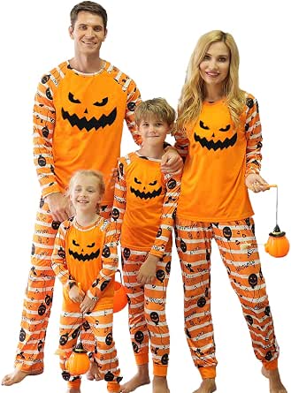Family Matching Halloween Ghostface Pajamas Set, Funny Printed PJs ...
