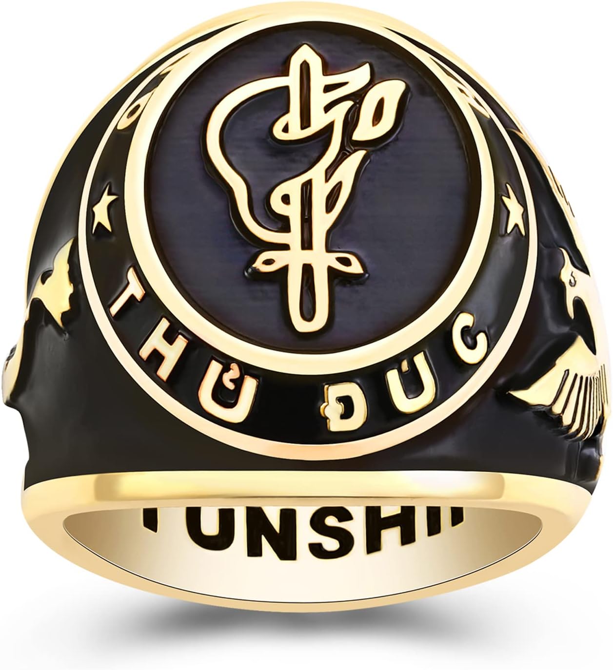 Amazon.com: Ccjcinata Custom Class Rings Fully Personalized Class Rings ...