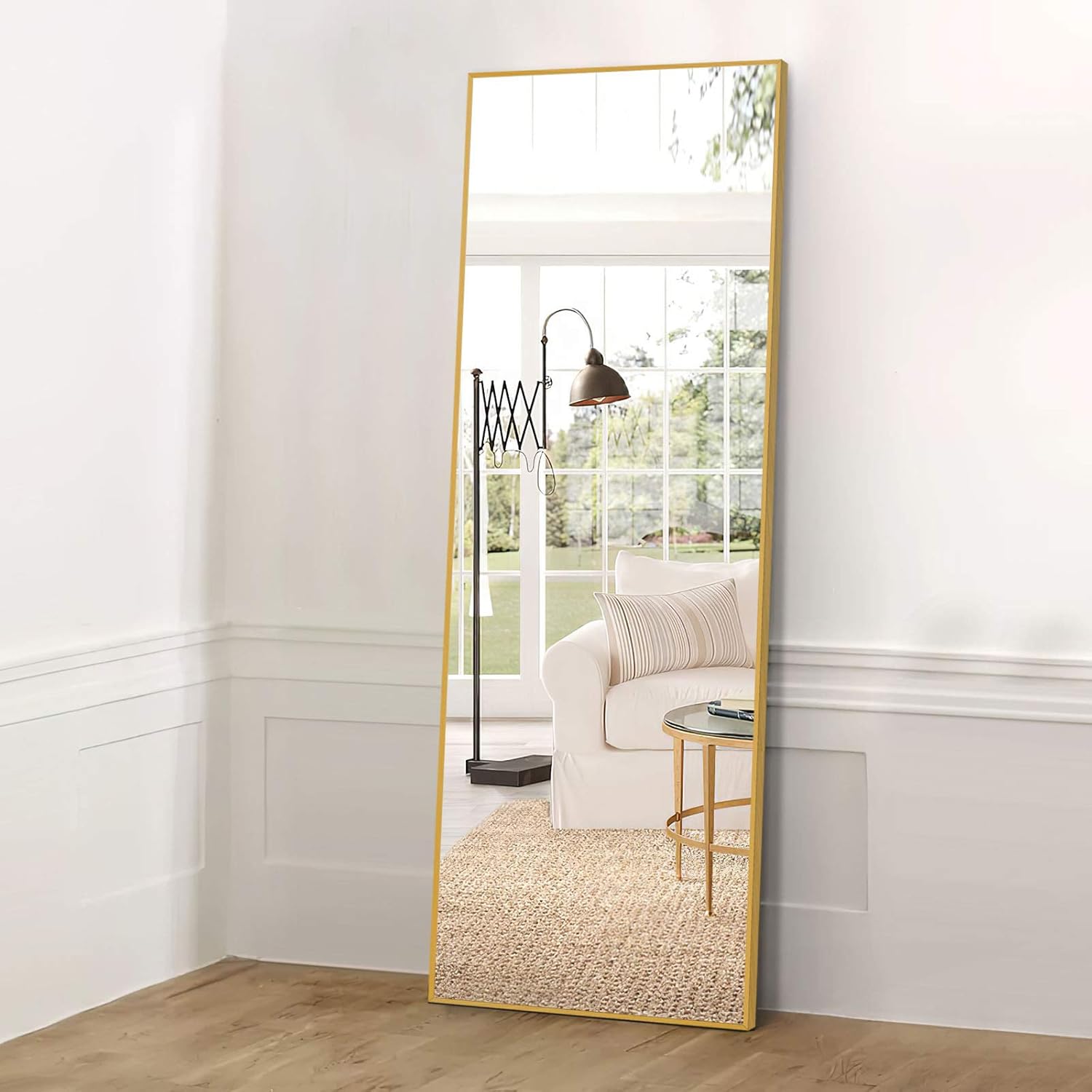 Amazon.com: PexFix Full Length Mirror, 64" x 21" Aluminum Alloy Frame ...