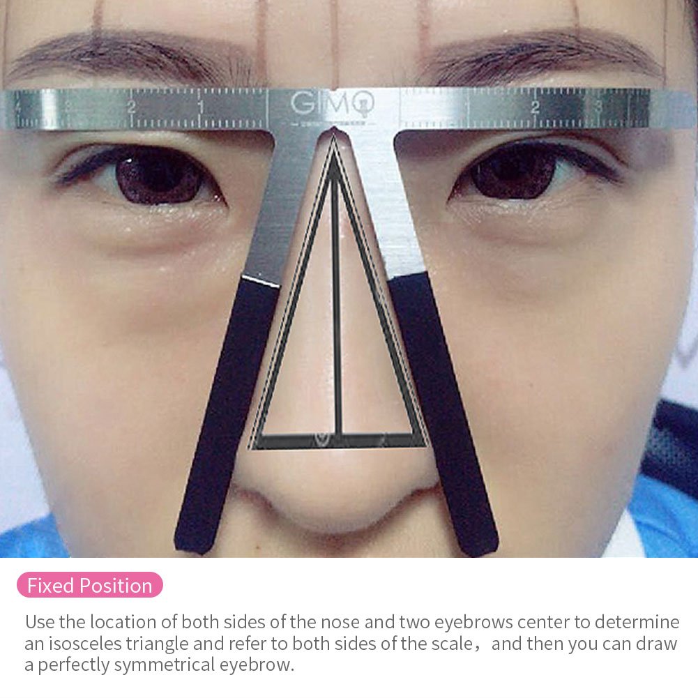 Snapklik.com : Eyebrow Ruler Three Point Positioning Permanent Ruler ...