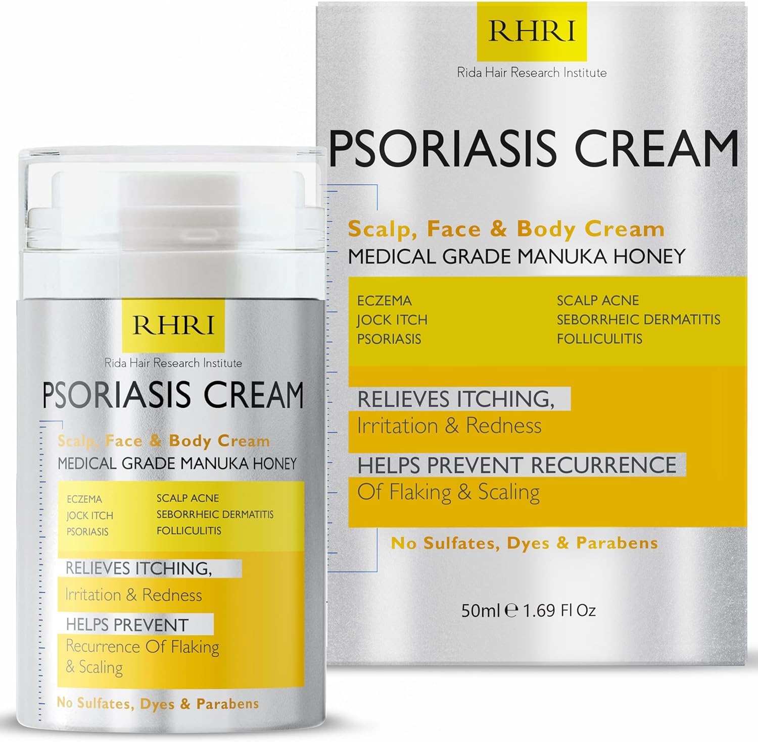 Buy Psoriasis Cream for Itchy Scalp, Face & Body | Eczema Cream ...