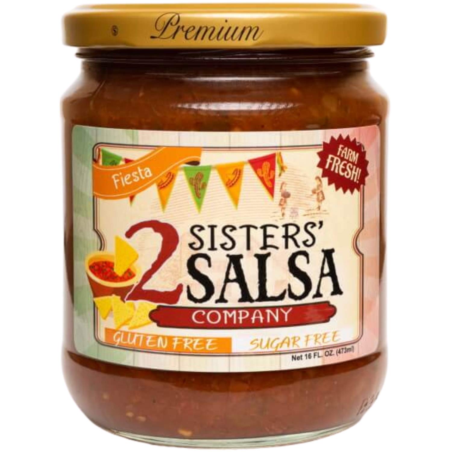 Amazon.com: 2 Sisters' Salsa Fiesta Style Salsa 16oz, pack of 1