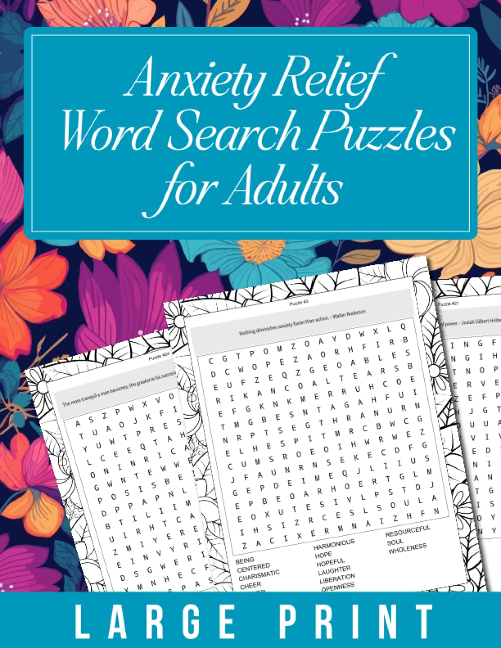 Anxiety Relief Word Search Puzzles for Adults: Dobson, Layla ...