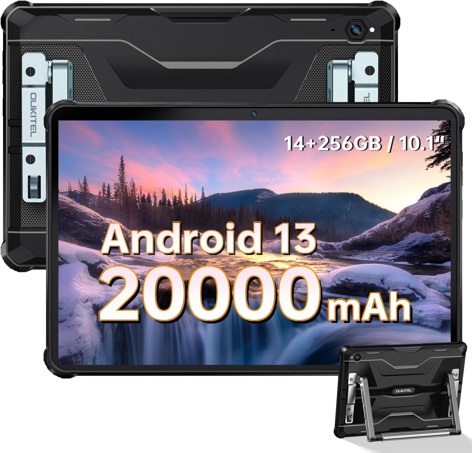 Amazon.com : OUKITEL RT6 Rugged Android Tablet with Stand - 10.1 inches ...