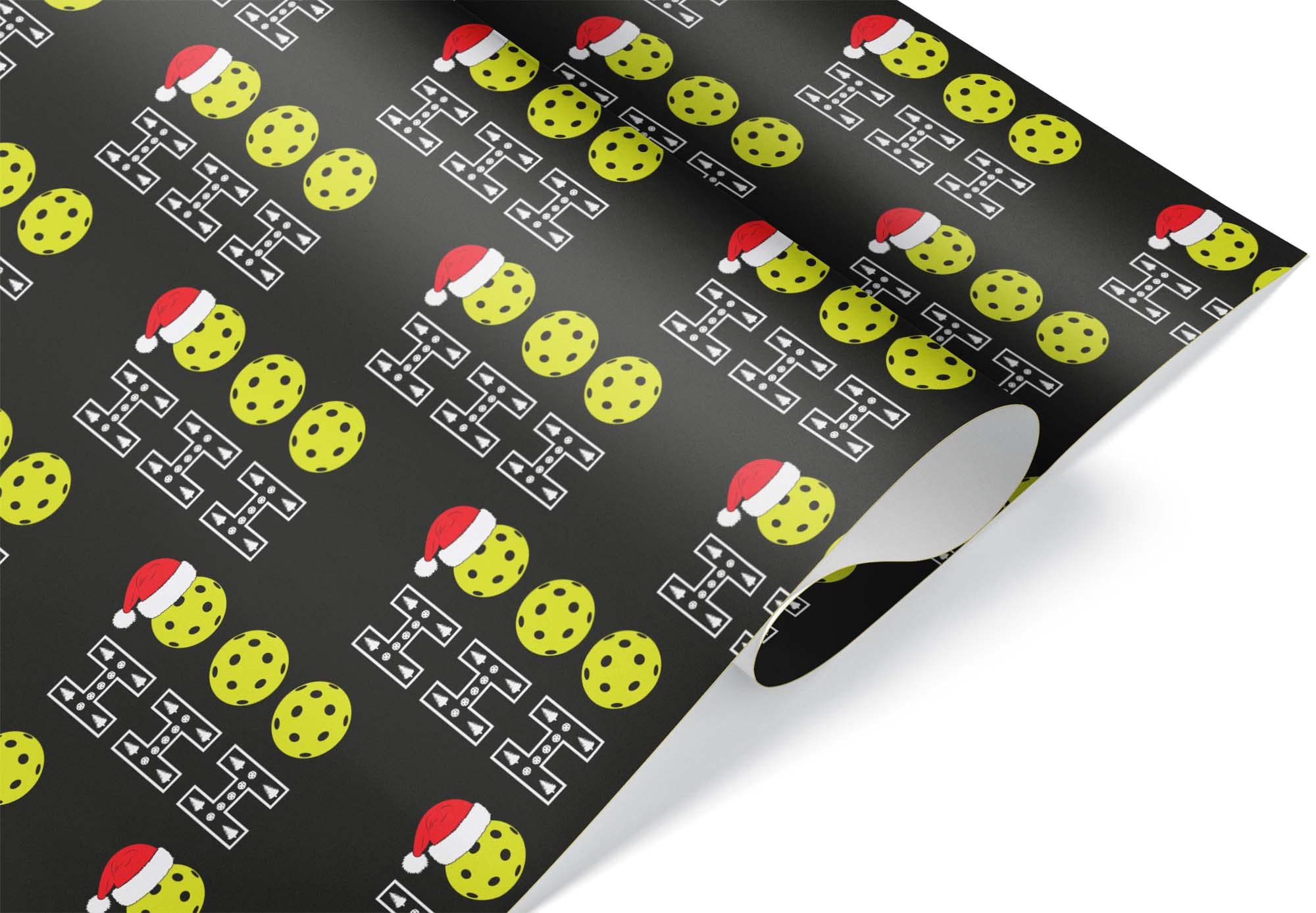 Amazon.com: Funny Ho Ho Ho Pickleball Gift Wrap Thick Wrapping Paper ...