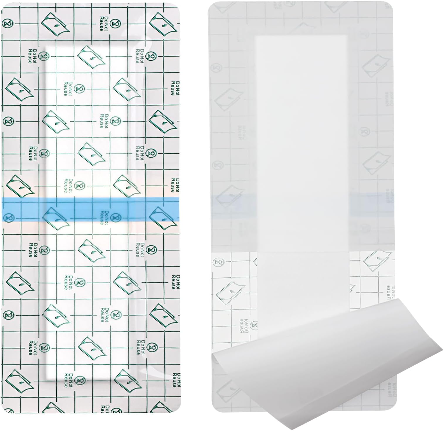 Amazon.com: Large Waterproof Knee Replacement Surgery Adhesive Bandages ...