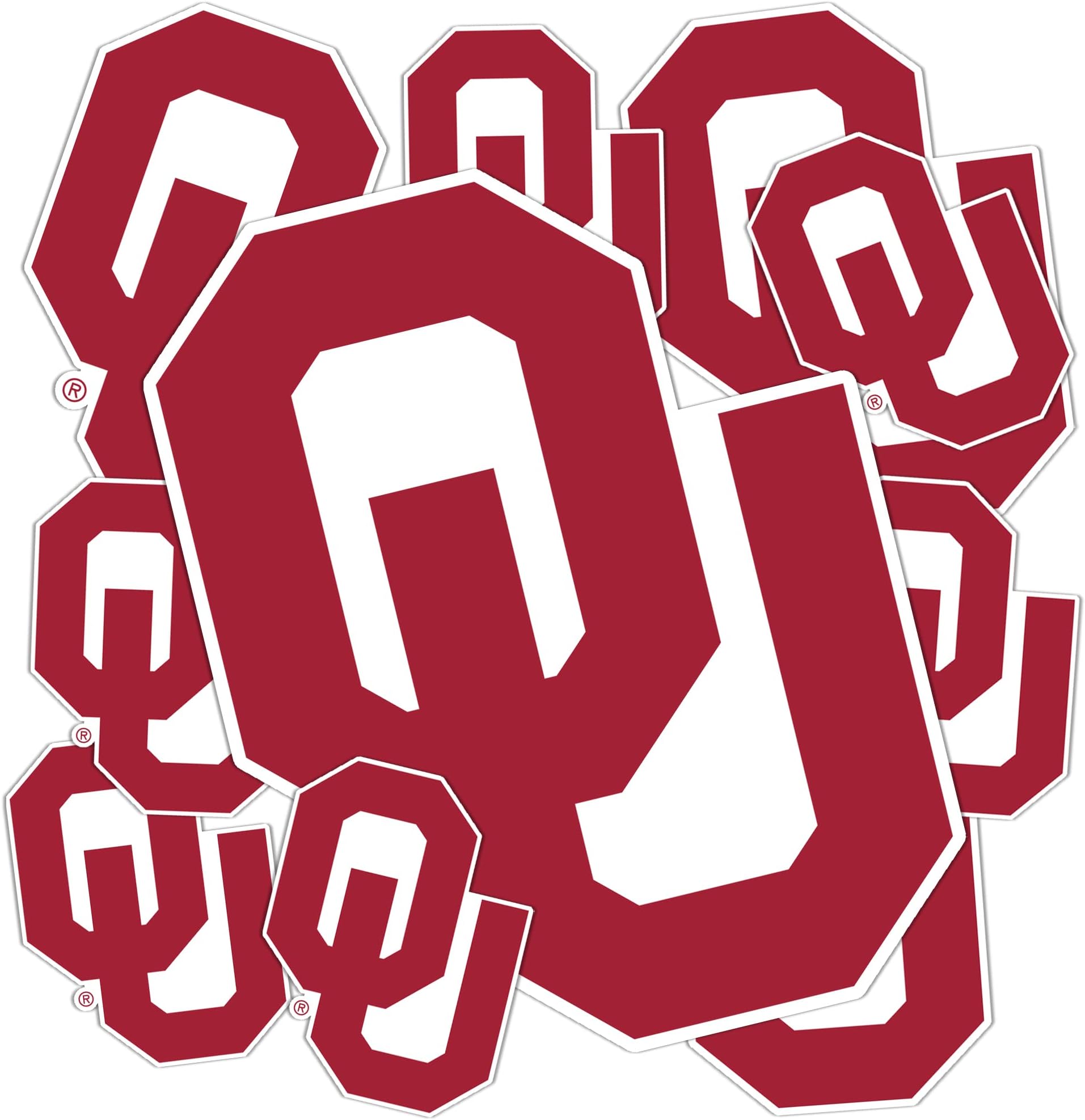 Amazon.com: Craftique Oklahoma Decal (RED OU Decal (3''4''6''12''18 ...