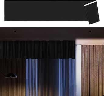 Amazon.com: BALAPET Top of Curtain Light Blocker,100% Blackout Curtains ...