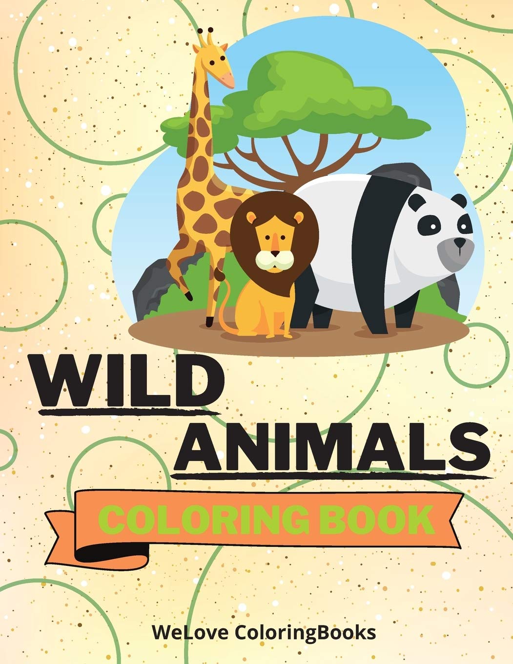Buy Wild Animals Coloring Book: Cute Wild Animals Coloring Book ...