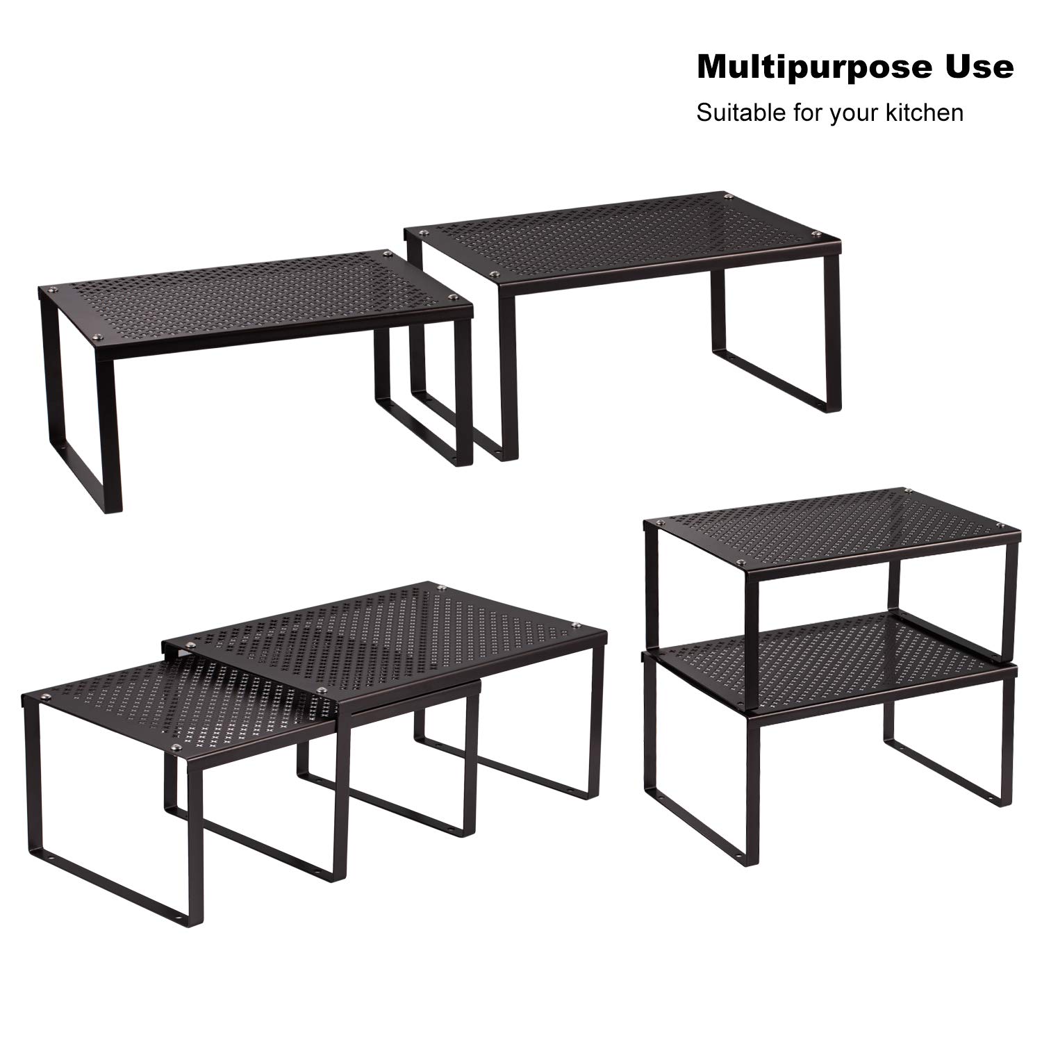 Snapklik.com : NEX Kitchen Shelf Organizer For Cabinet Counter Cupboard ...