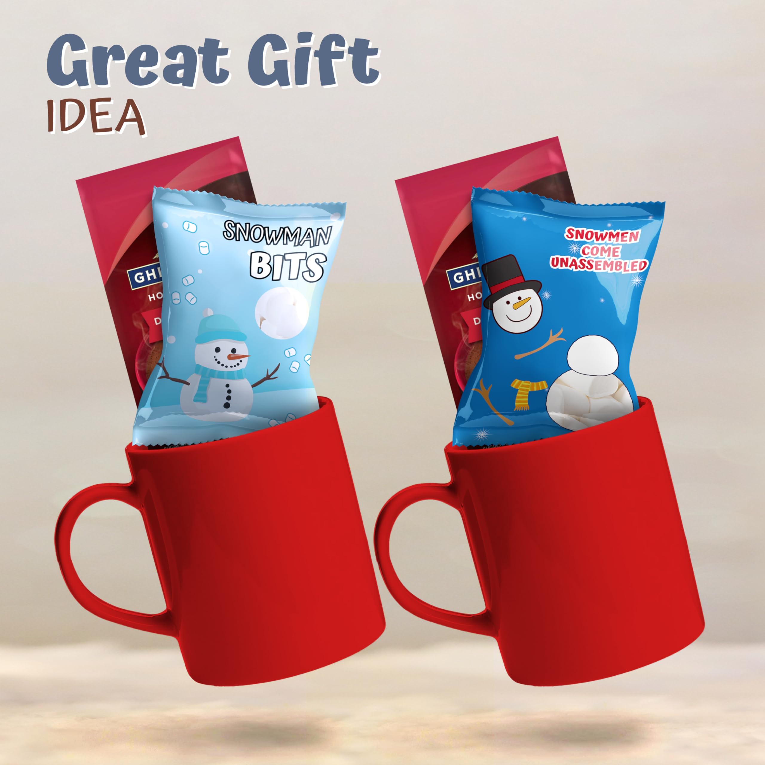 Snapklik.com : 4Es Novelty 50 Packets Mini Marshmallows - 2 Design ...