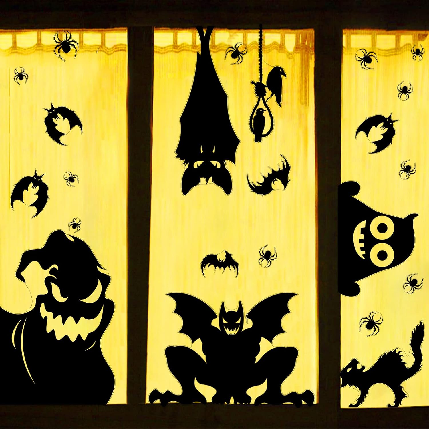 Buy FOIMAS Halloween Window Cling Sticker,Giant Spooky Monster ...