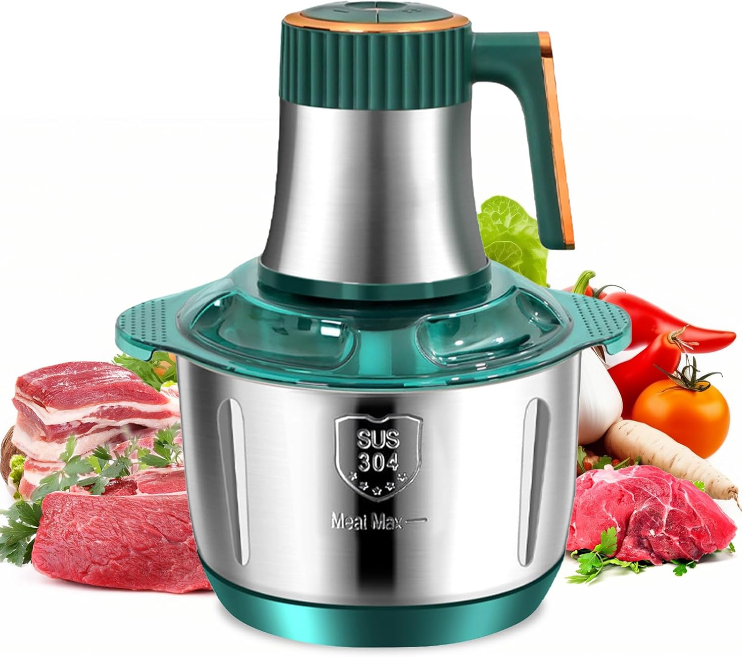 Meat Grinders, 5L 500W Meat Mincer Electric Food Chopper Meat Blenders ...