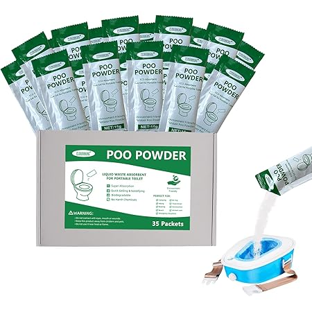 Amazon.com: CLOUDBERG 35Pack Portable Toilet Poo Powder for Children ...