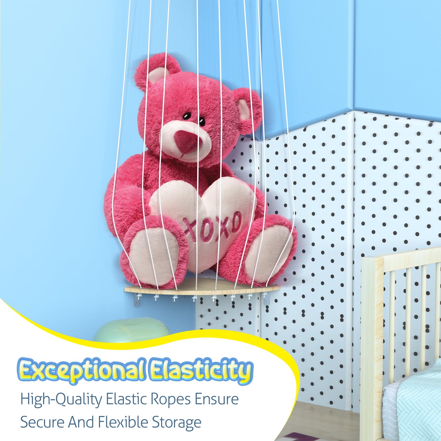 Snapklik.com : Kculehtlla 2 Pack Corner Stuffed Animal Storage, 6FT ...