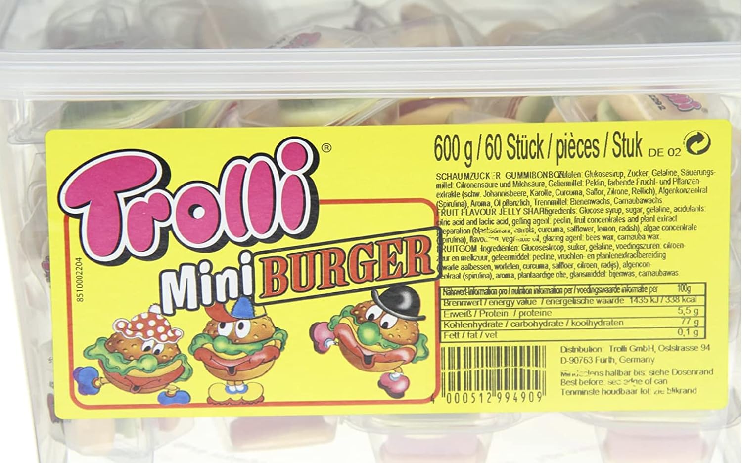 Trolli Mini Burger Menge:600g – BigaMart
