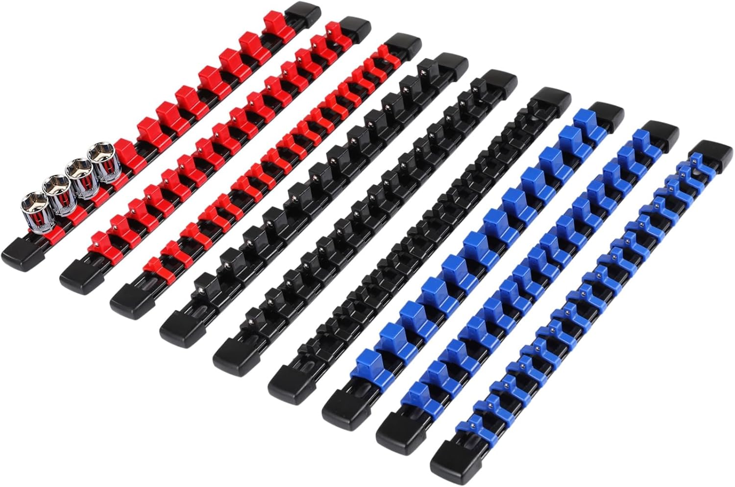 Amazon.com: yeesport 9 Pack Socket Organizers, 1/2"×12 Clips, 3/8"×15 ...