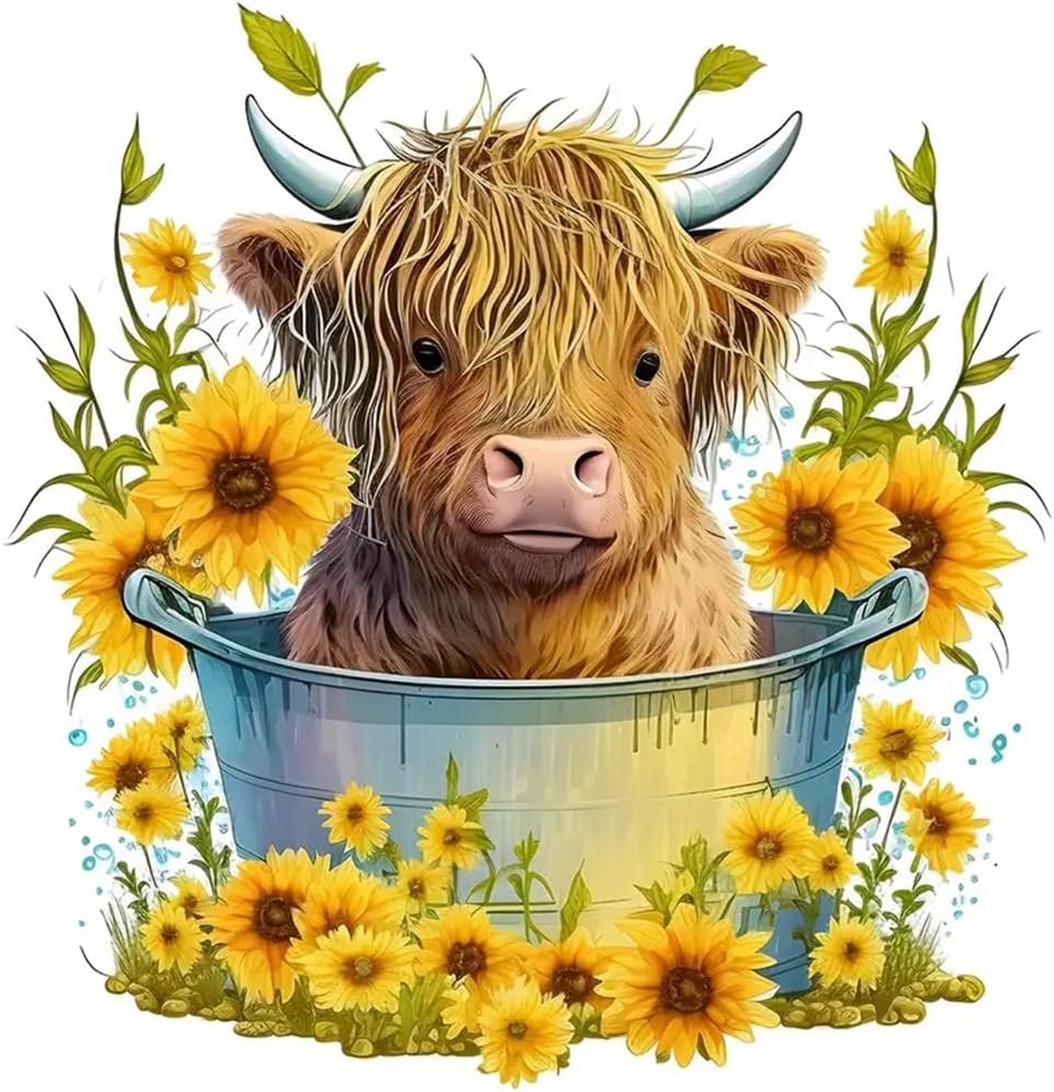 Amazon.com: JFYHAB Cow Diamond Painting Kits for Adults&Kids DIY 5D ...