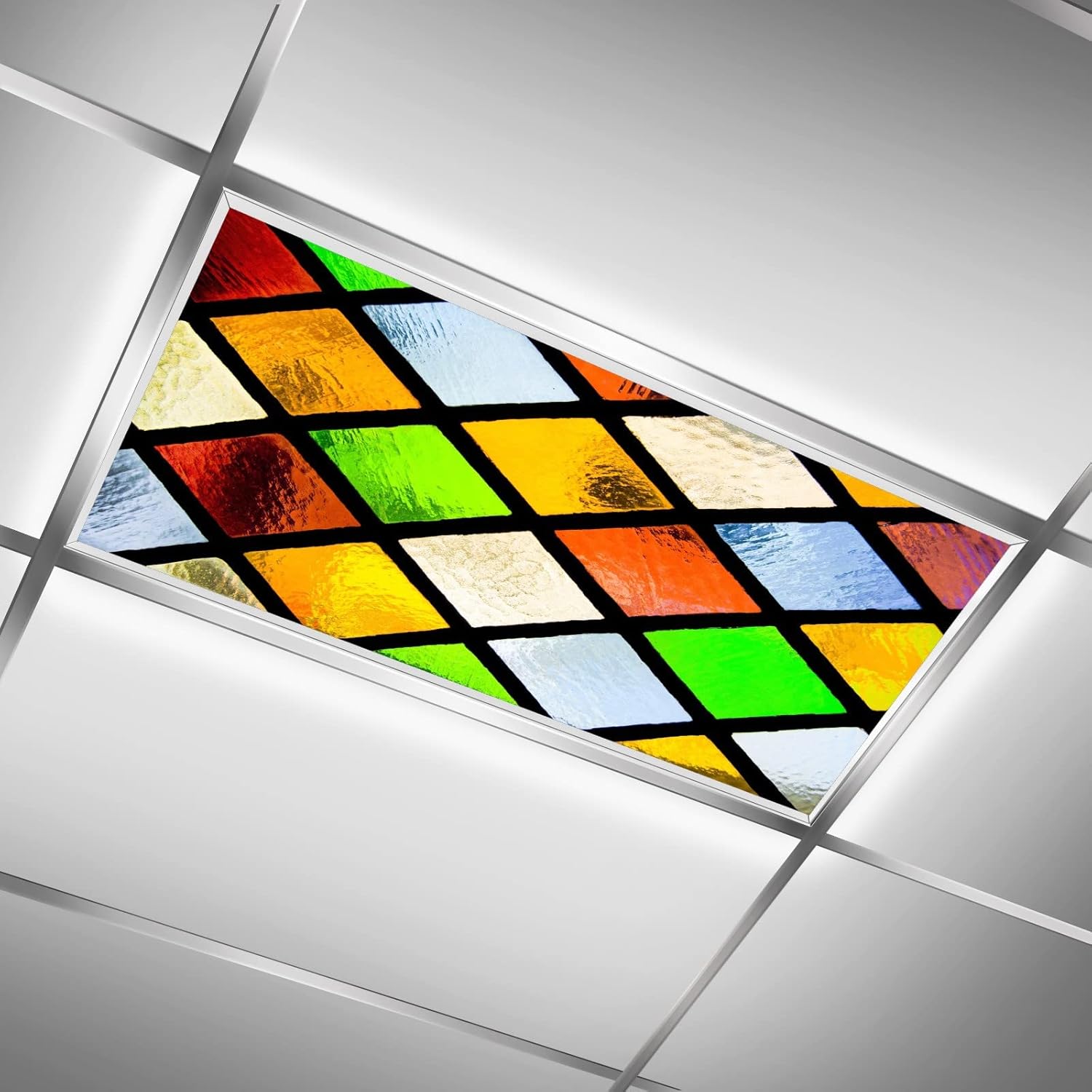 Amazon.com: Ceiling Fluorescent Light Covers for Classroom Office ...