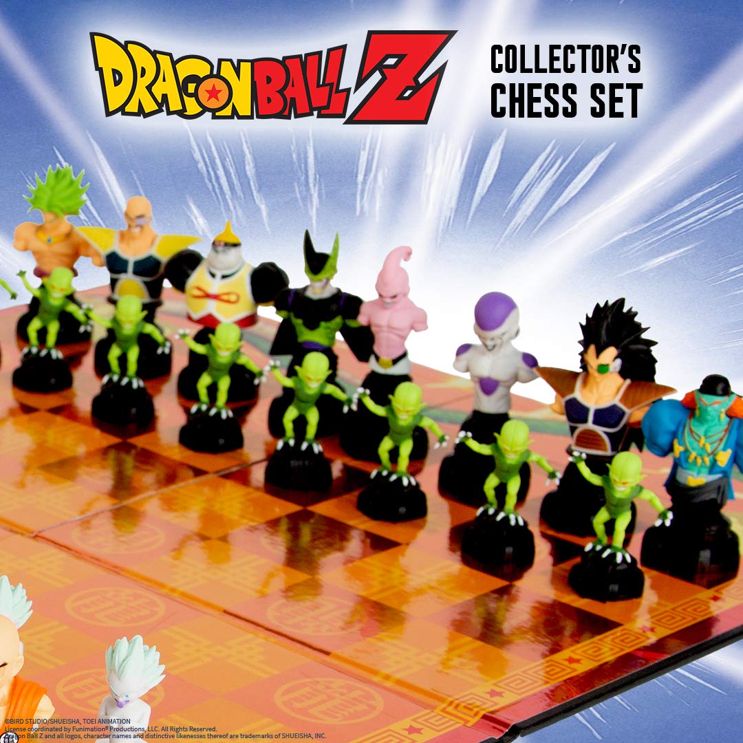 Dragon Ball Z Collector's Chess Set | Custom Sculpted Chess Pieces DBZ ...