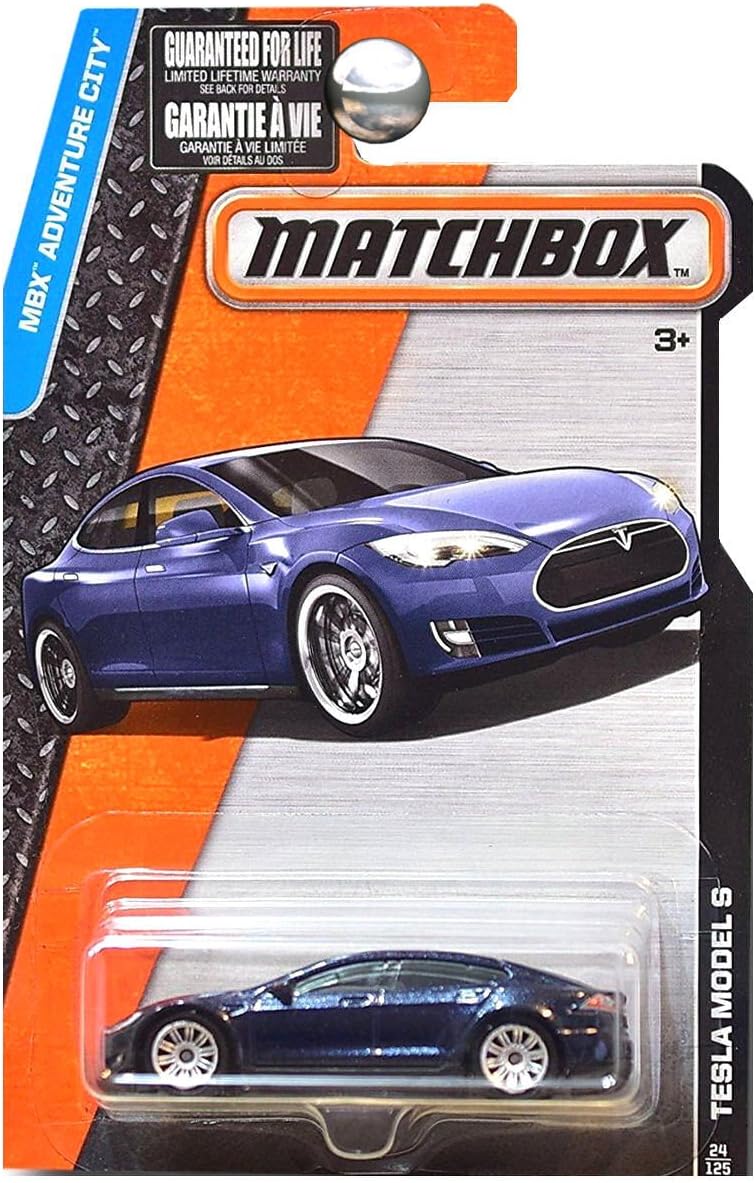 Amazon.com: Matchbox, 2016 MBX Adventure City, Tesla Model S [Dark Blue ...