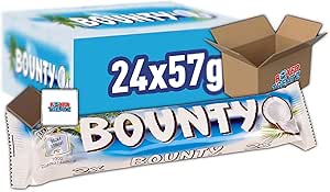 Bounty Coconut Milk Chocolate Bars - 24-Pack (57g Each) | Indulge in ...