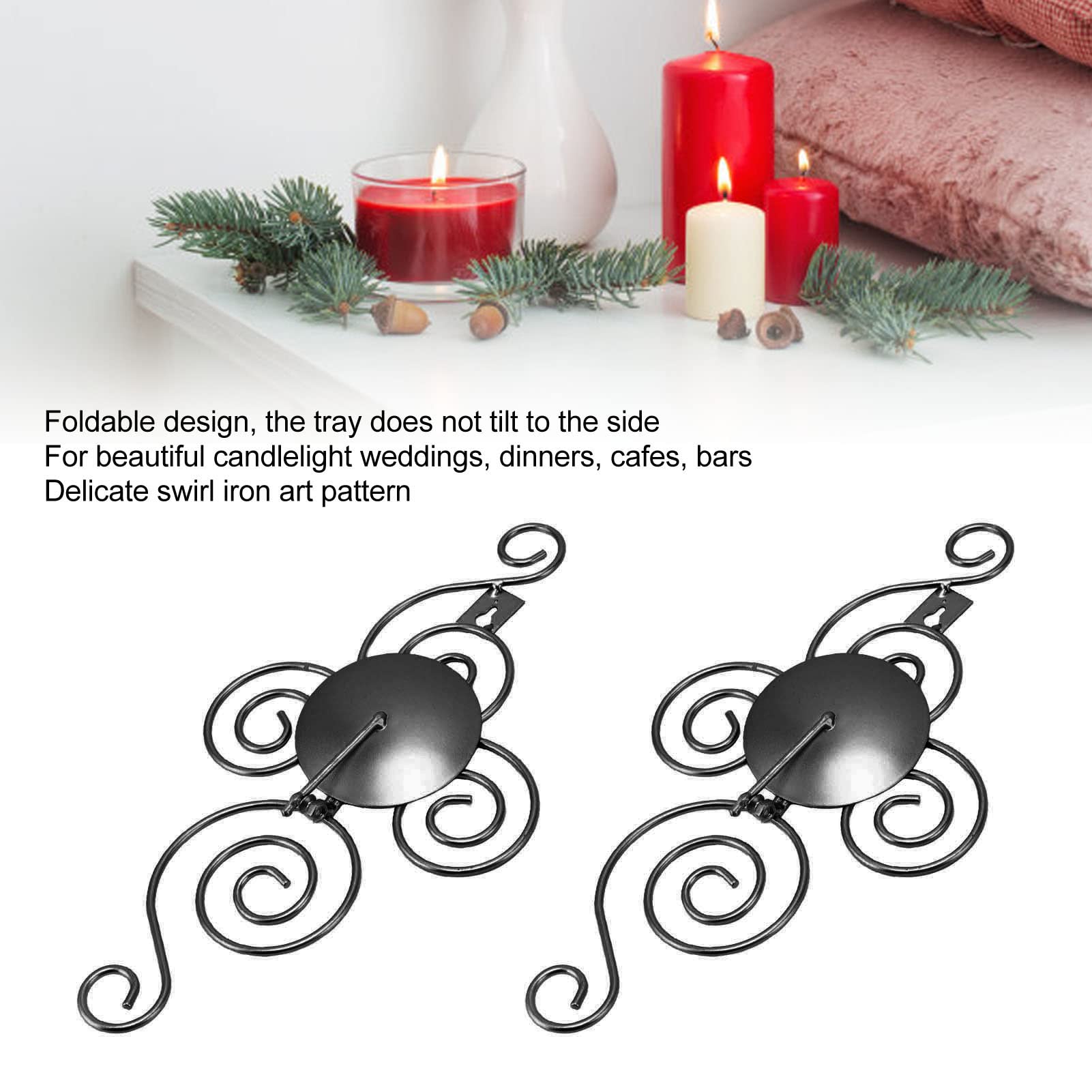 Swirl Wall Candle Holder