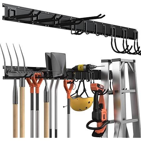 Amazon.com: TORACK Tool Storage Rack, Heavy Duty Steel Garage Wall ...