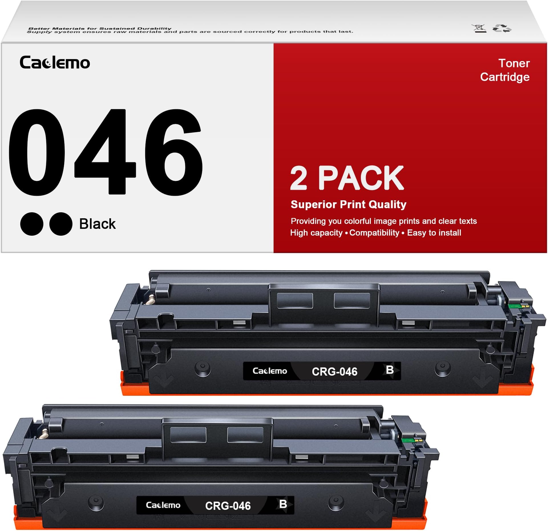 Amazon.com: 046 Toner Cartridge Set (4-Pack, Black, Cyan, Magenta ...