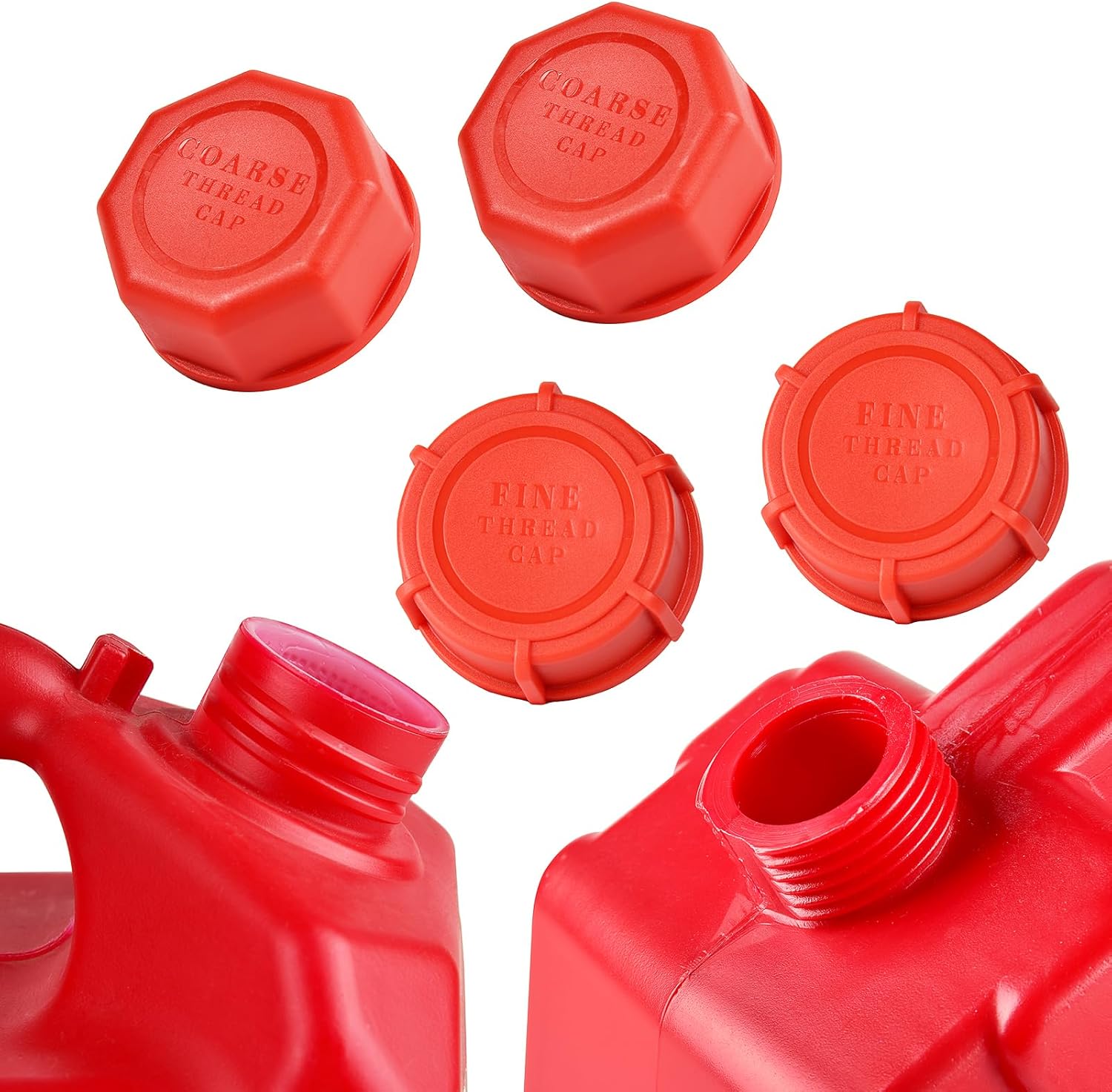 Amazon.com: Gas Can Cap, Gas Can Cap Replacement (2+2 kits-Red) Fits ...
